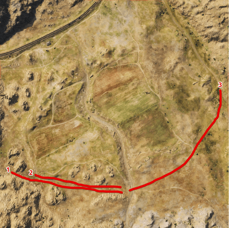 Steppe map in World of Tanks: positions for LT, ST, TT, tank destroyers