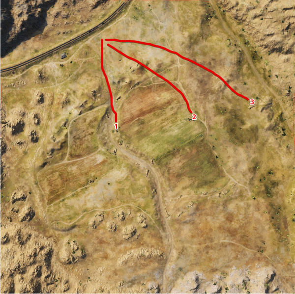 Steppe map in World of Tanks: positions for LT, ST, TT, tank destroyers