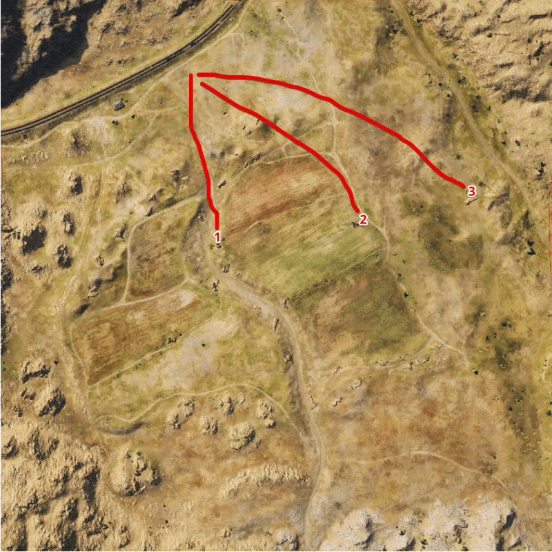 Steppe map in World of Tanks: positions for LT, ST, TT, tank destroyers
