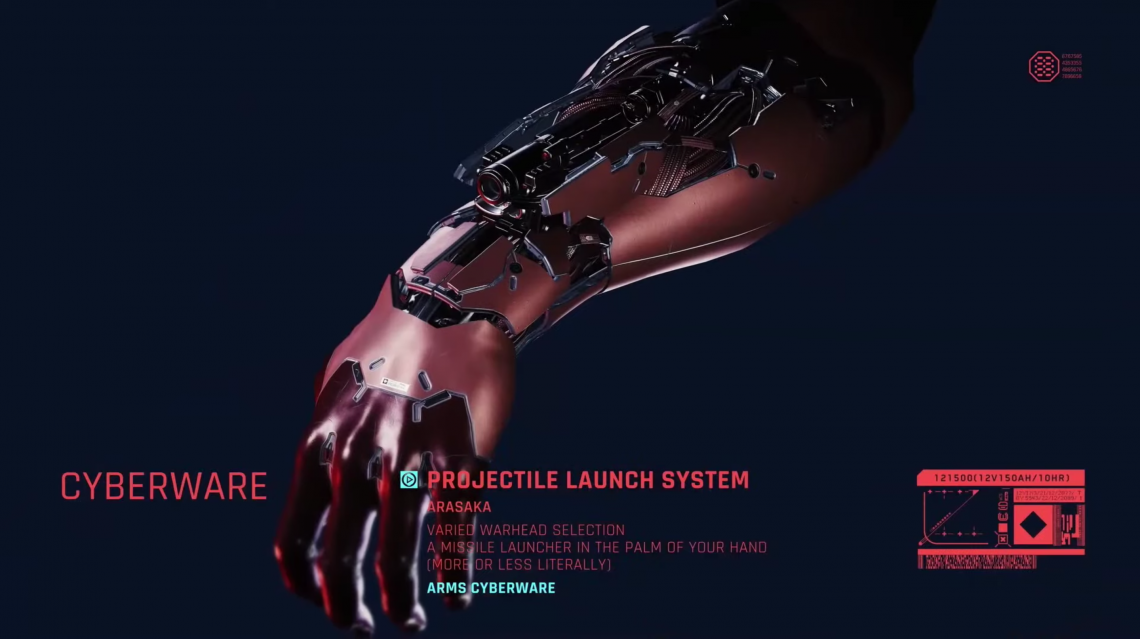 Full list of implants in Cyberpunk 2077