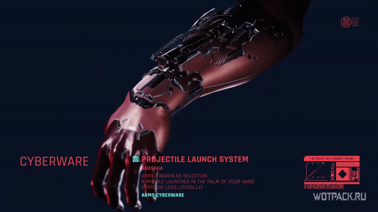 Full list of implants in Cyberpunk 2077