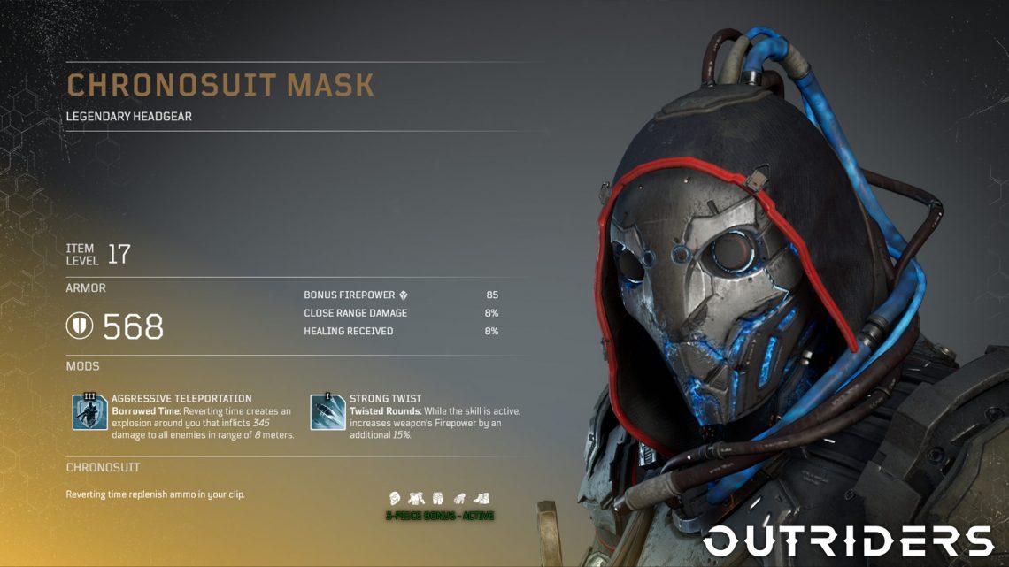 Legendary armor in Outriders | All sets (set and stats bonus)