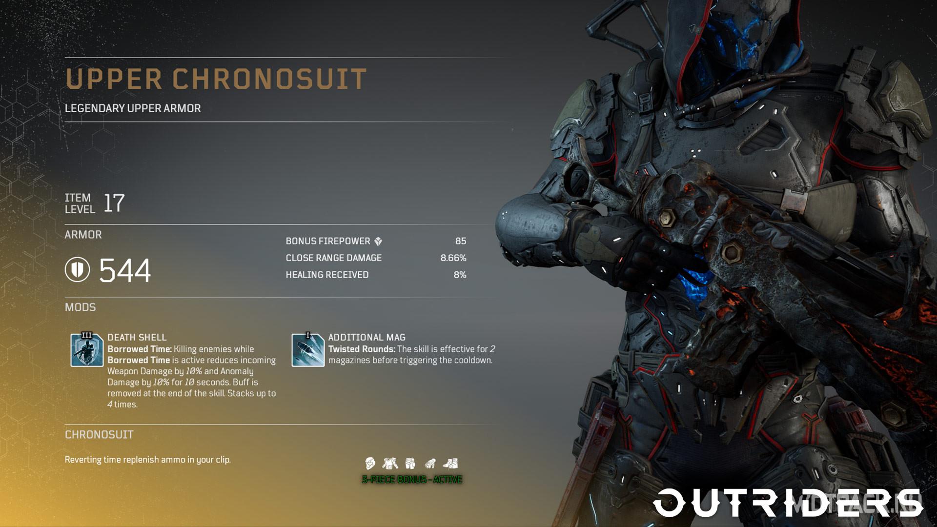 Legendary armor in Outriders | All sets (set and stats bonus)