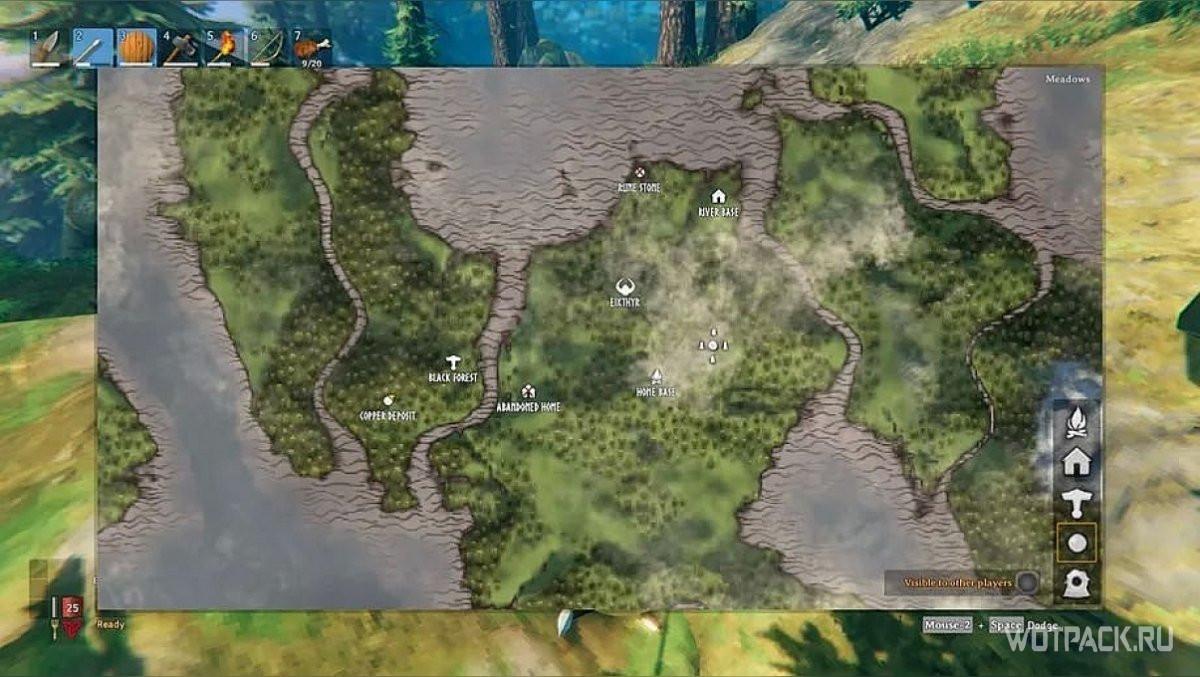 Інтерактивна карта Valheim: мітки, пінги, найкращі сиди