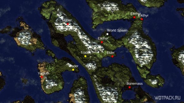 Interactive map of Valheim: tags, pings, best seeds