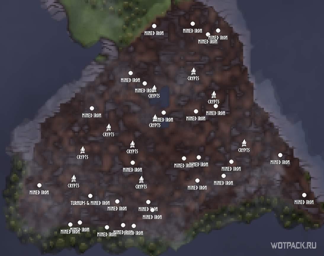 Interactive map of Valheim: tags, pings, best seeds