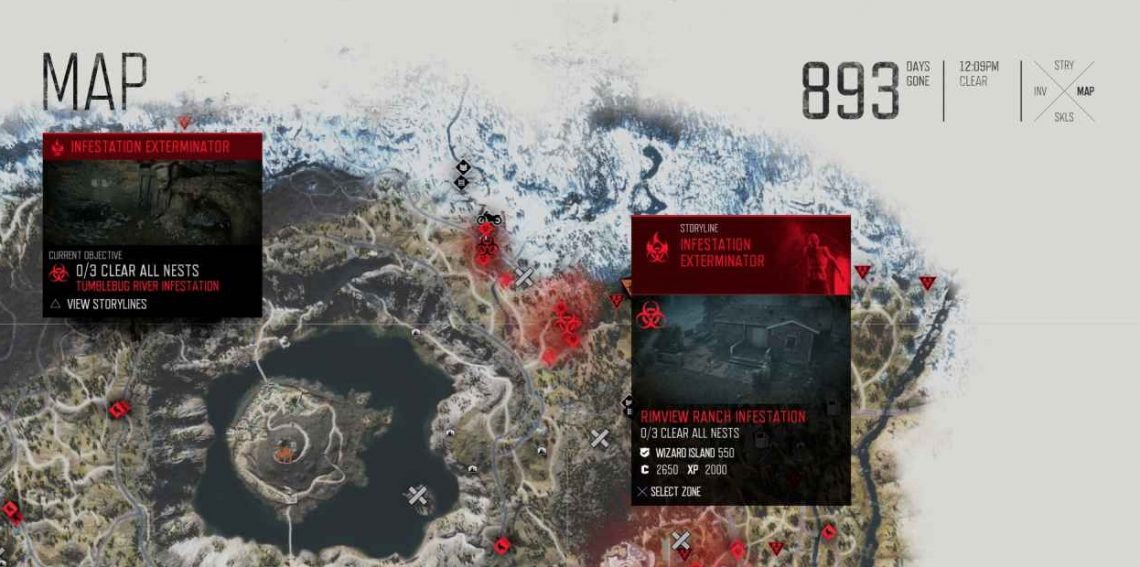 Days Gone: todas las zonas y nidos infectados en el mapa: dónde ...