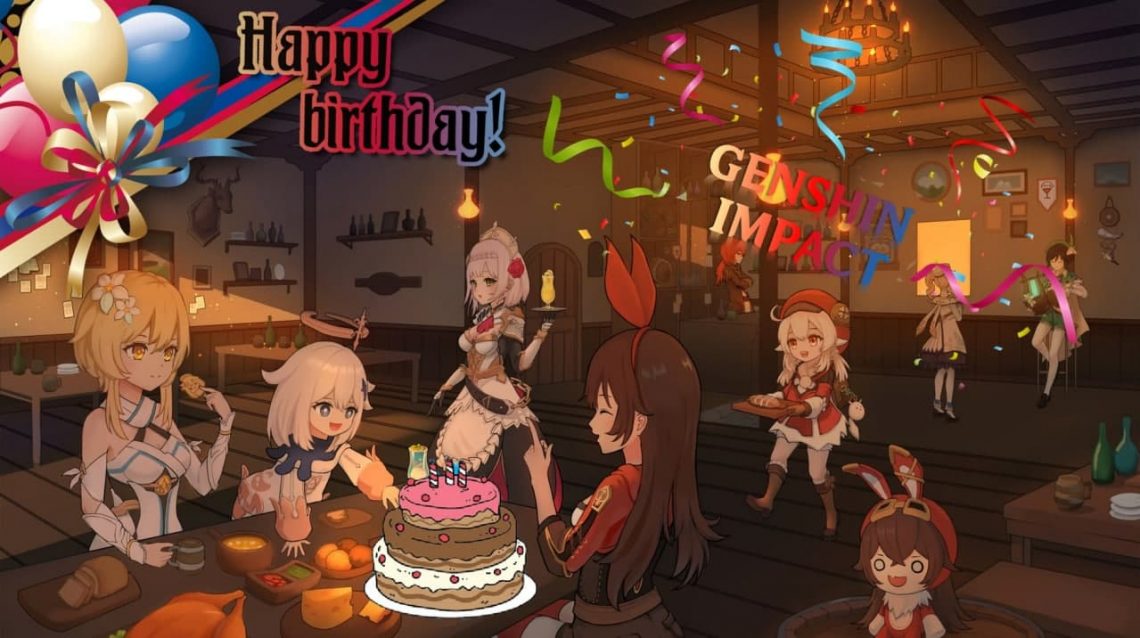 Genshin Impact Birthday Party Gifts from miHoYo
