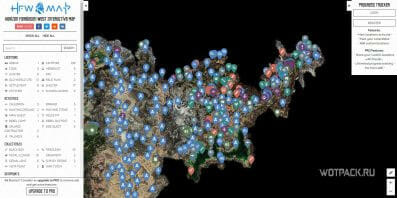 Horizon Forbidden West: interactive world map [all symbols]