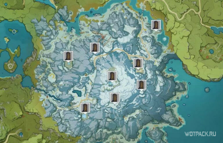 Stone Tablets in Dragonspine Mountain in Genshin Impact - where to find ...