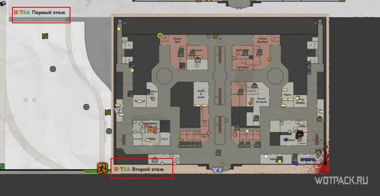 Escape from Tarkov: map of all locations - exits, keys, bosses ...