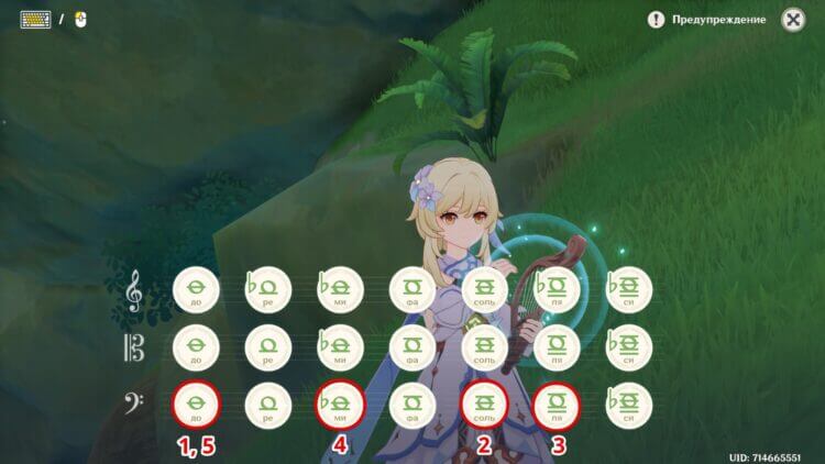 Vintage Lyre in Genshin Impact: all songs of Aranar