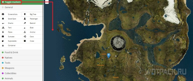 The Forest: interactive map of the island - caves and objects [all ...