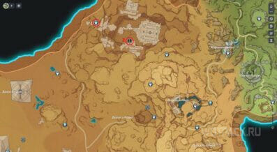 Primordial obelisks in Genshin Impact: where to find in the Sumeru Desert