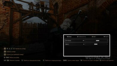Photo mode in The Witcher 3: how to enable and where the screen is saved