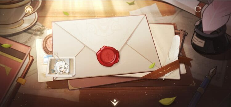 Blessings from Teyvat in Genshin Impact: Letter Browser Event