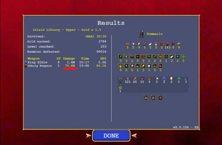 Las 15 mejores combinaciones de armas y evoluciones en Vampire Survivors