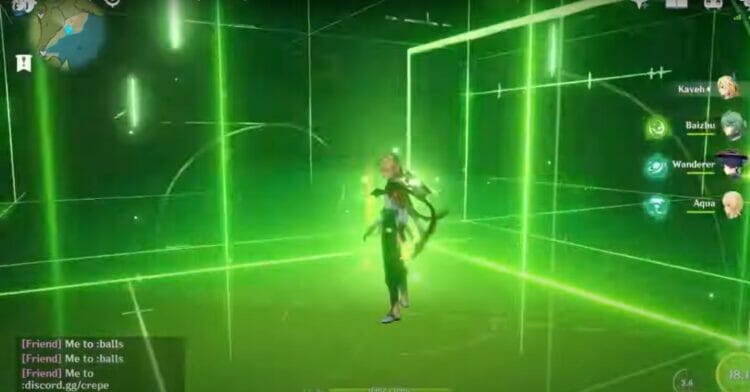 Gameplay and animations of Kaveh in Genshin Impact