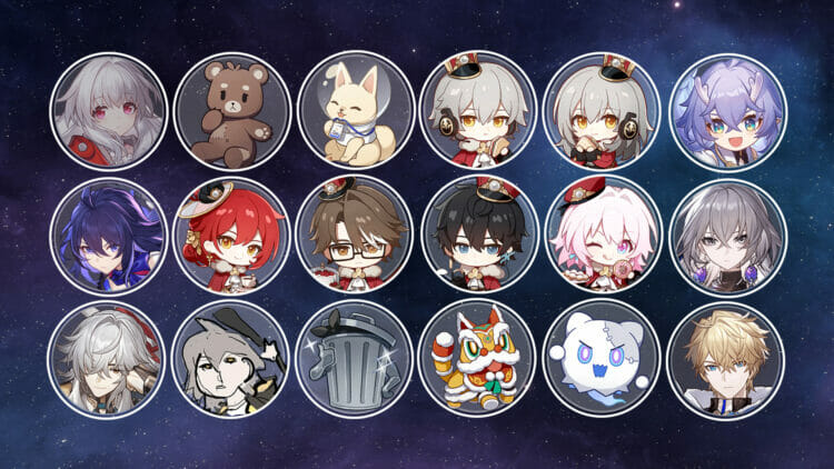 Avatars in Honkai Star Rail: how to get all profile pictures