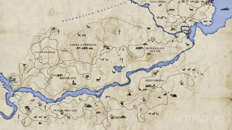 Red Dead Redemption I Interactive Map: All Symbols