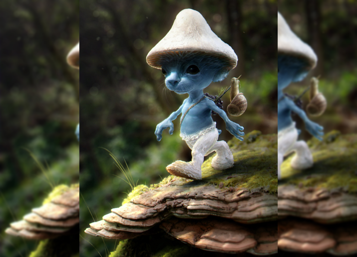 Shailushai: where did the meme with the blue Smurf cat come from?