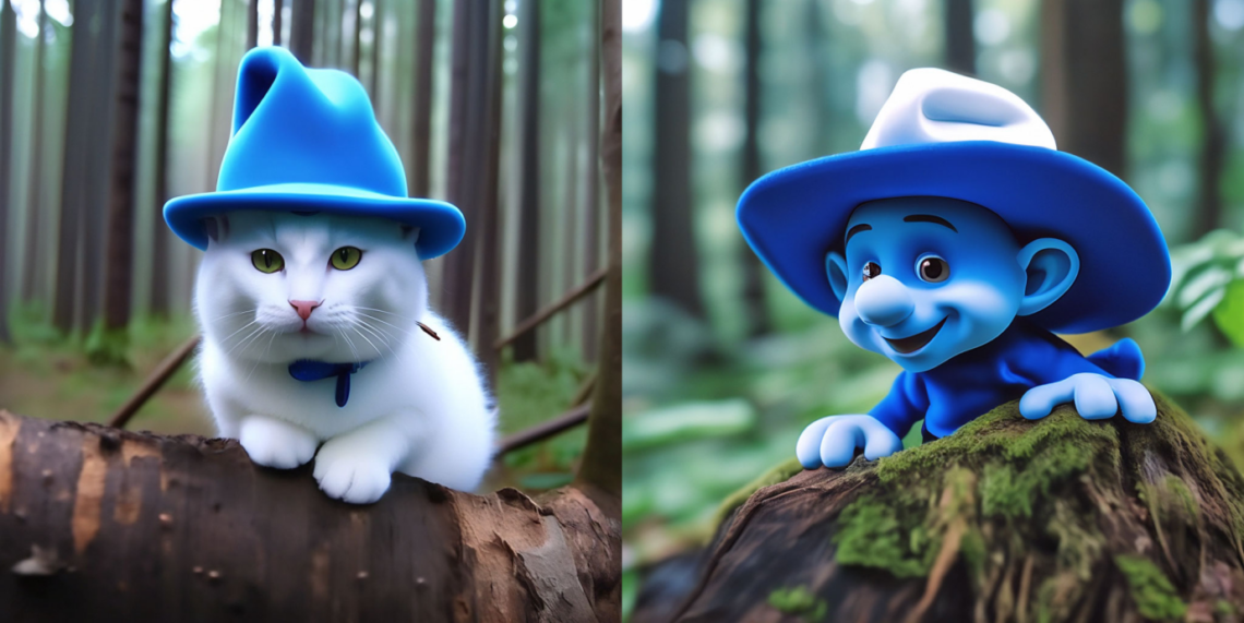 Shailushai: where did the meme with the blue Smurf cat come from?