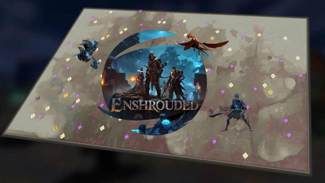 Interactive map of Enshrouded: all resources, chests and bosses