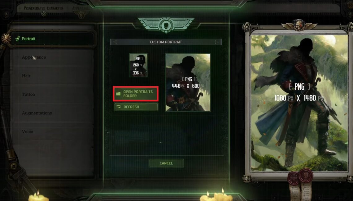 Портреты в Warhammer 40 000 Rogue Trader как скачать и сменить