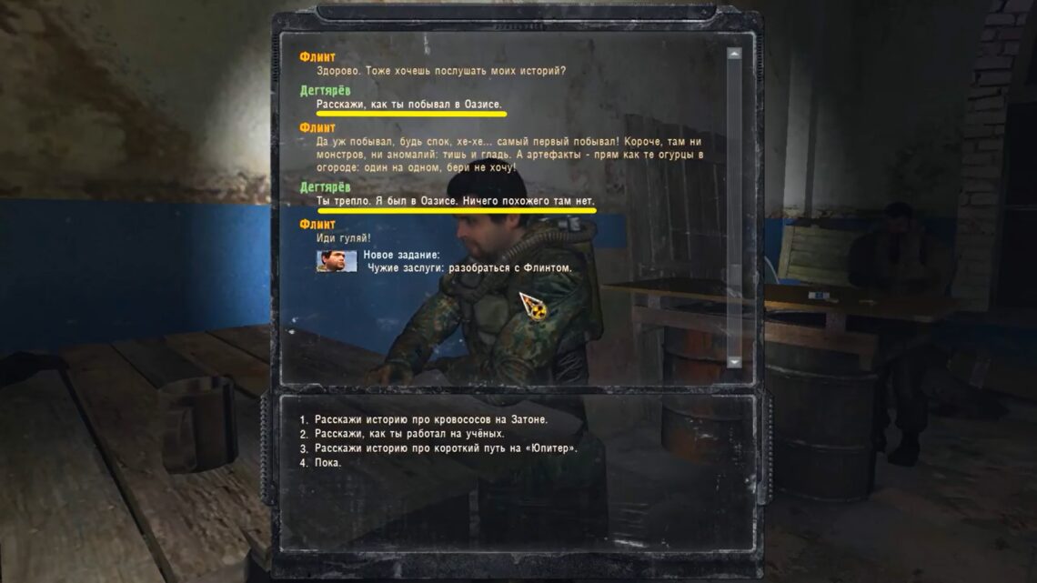 Sraka v STALKER Call of Pripyat: kje najti in kako ravnati s Flintom