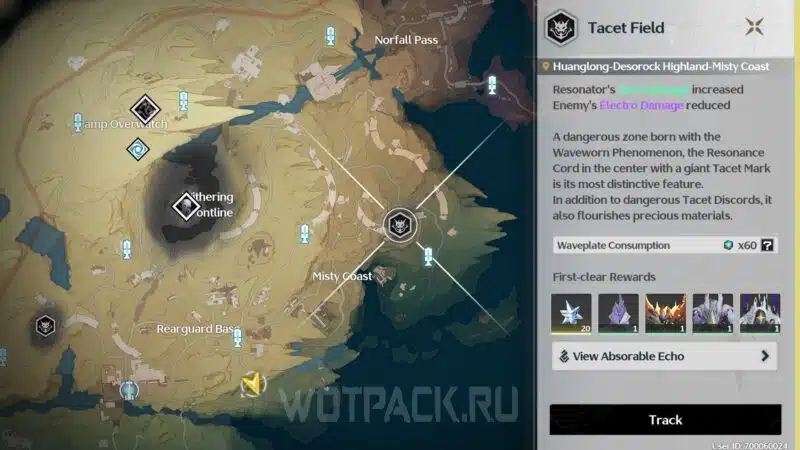 Tacet Field в Wuthering Waves: как открыть и пройти