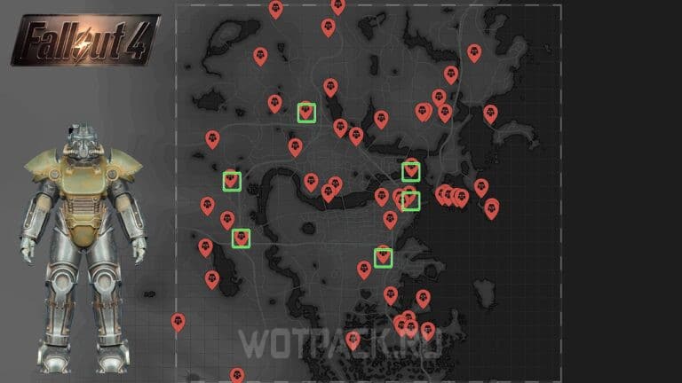 Power armor Fallout 4 (Fallout 4): where to find all types