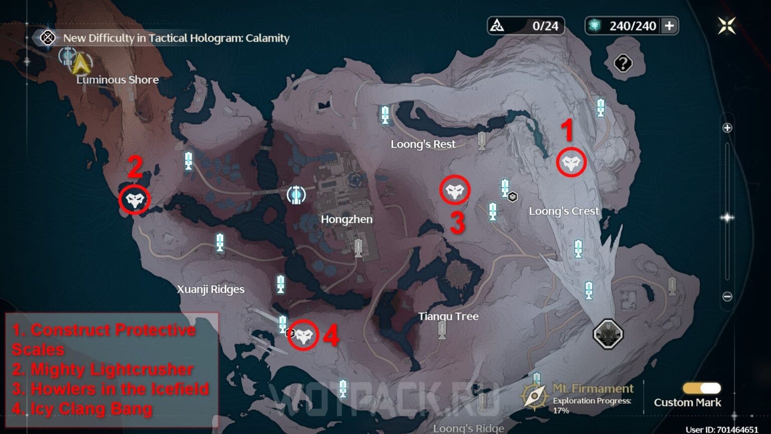 Elite mobs in Wuthering Waves: red monster map