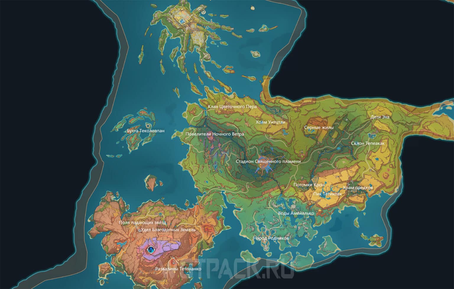 Natlan in Genshin Impact: guide to the Pyro region