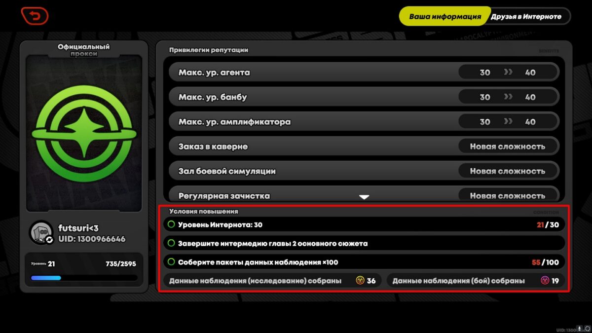 Reputación de proxy en Zenless Zone Zero: cómo aumentar y disminuir