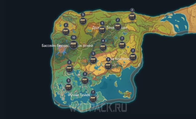 All Natlan's chests in Genshin Impact: how to find and open