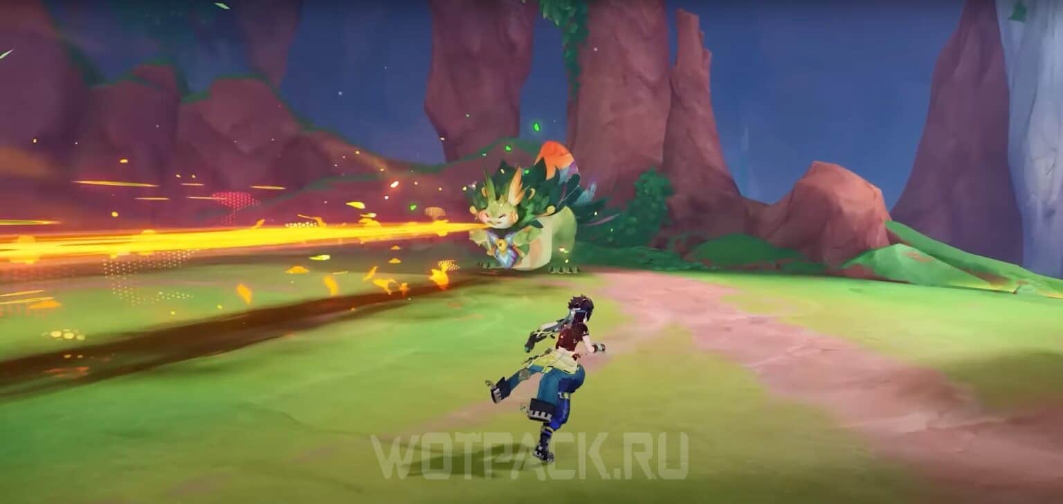 Voracious Mountain King Yumkasaurus in Genshin Impact: Kongamato