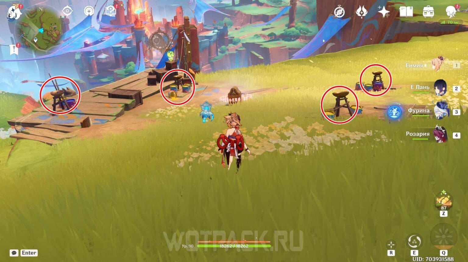 Torches and Chest Puzzle in Natlan in Genshin Impact