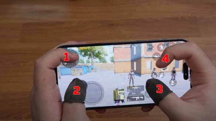 Finger layout in PUBG Mobile: codes for 3, 4, 5, 6 fingers