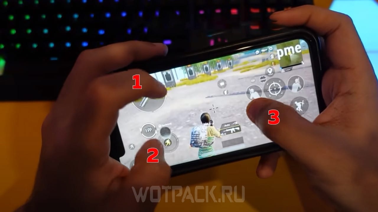 Finger layout in PUBG Mobile: codes for 3, 4, 5, 6 fingers