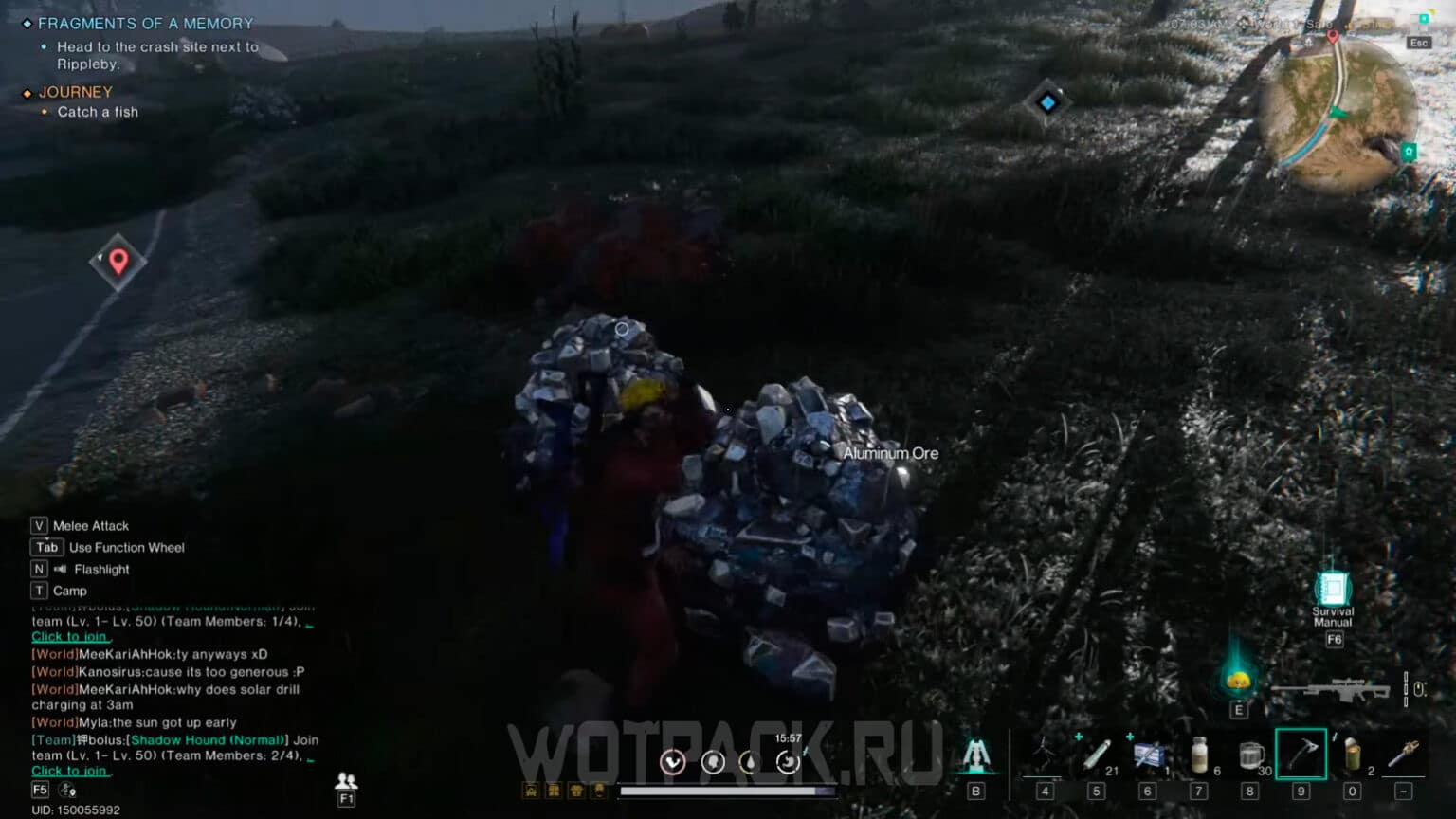 Ore in Once Human: Where to find all types and ore map