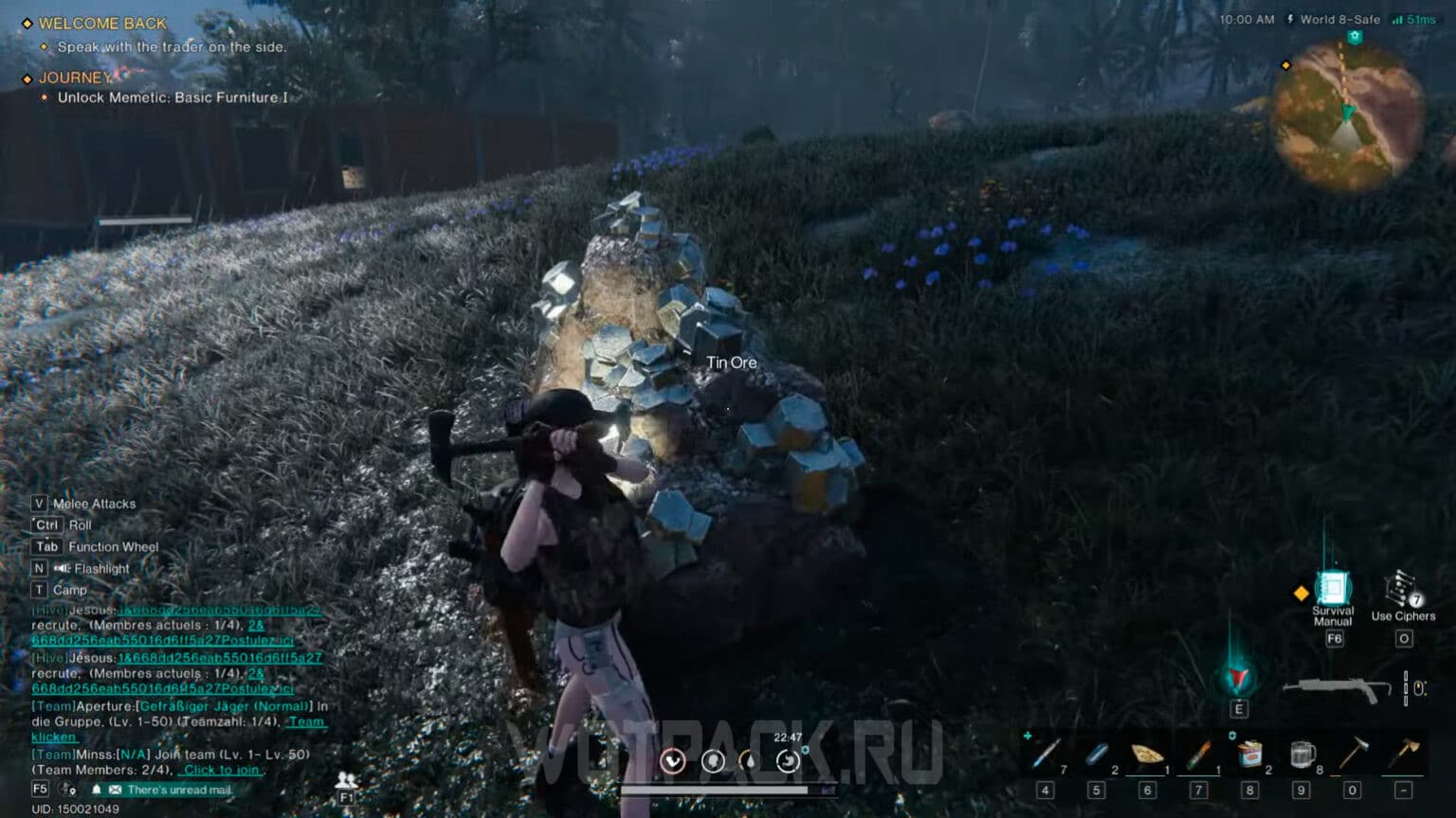 Ore in Once Human: Where to find all types and ore map