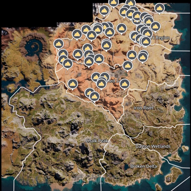 Ore in Once Human: Where to find all types and ore map