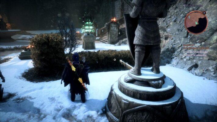 Gaspin Manor in Dragon Age Veilguard: Statues and Wisp