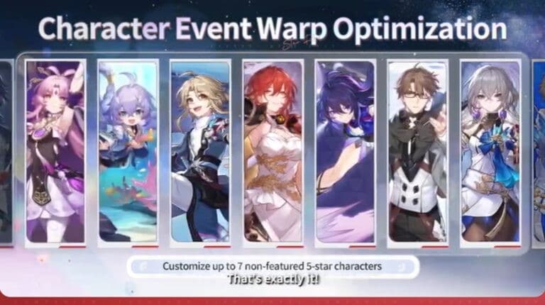 Event Characters to Choose From: New 50/50 Loss System in HSR