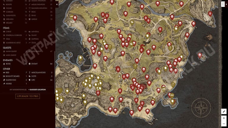 Tainted Grail The Fall of Avalon Interactive Map: All Regions