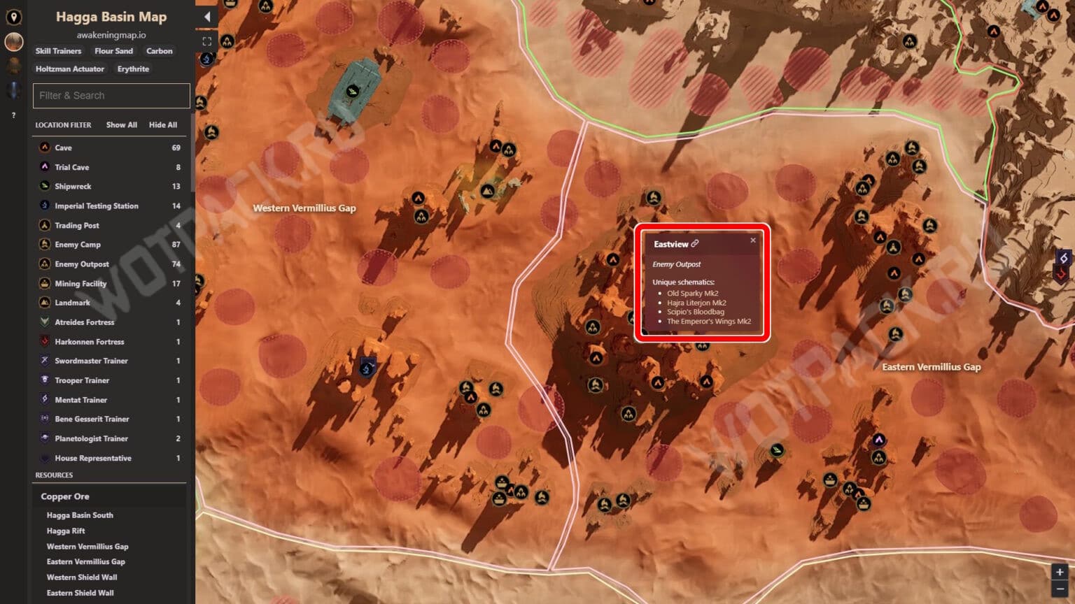 Dune Awakening Interactive Map: Resources, Chests, Caves and Contracts