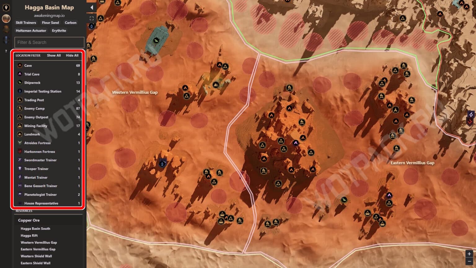 Interaktive Karte „Dune Awakening“: Ressourcen, Truhen, Höhlen und Verträge