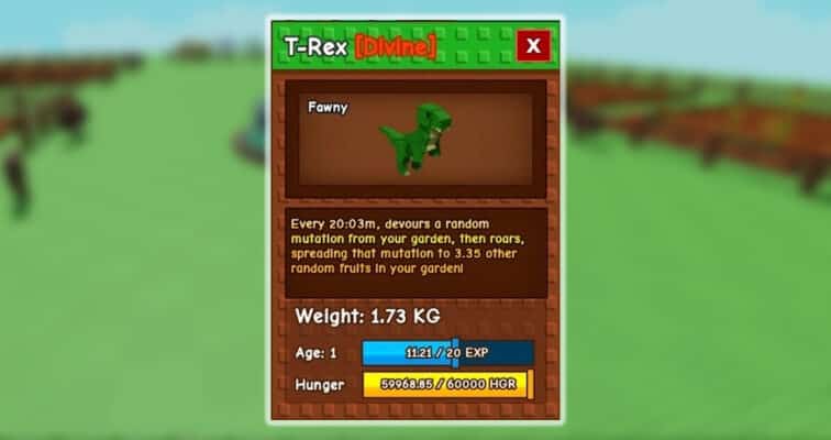 Pet T-Rex in Grow a Garden: What the T-Rex Does and How to Get It