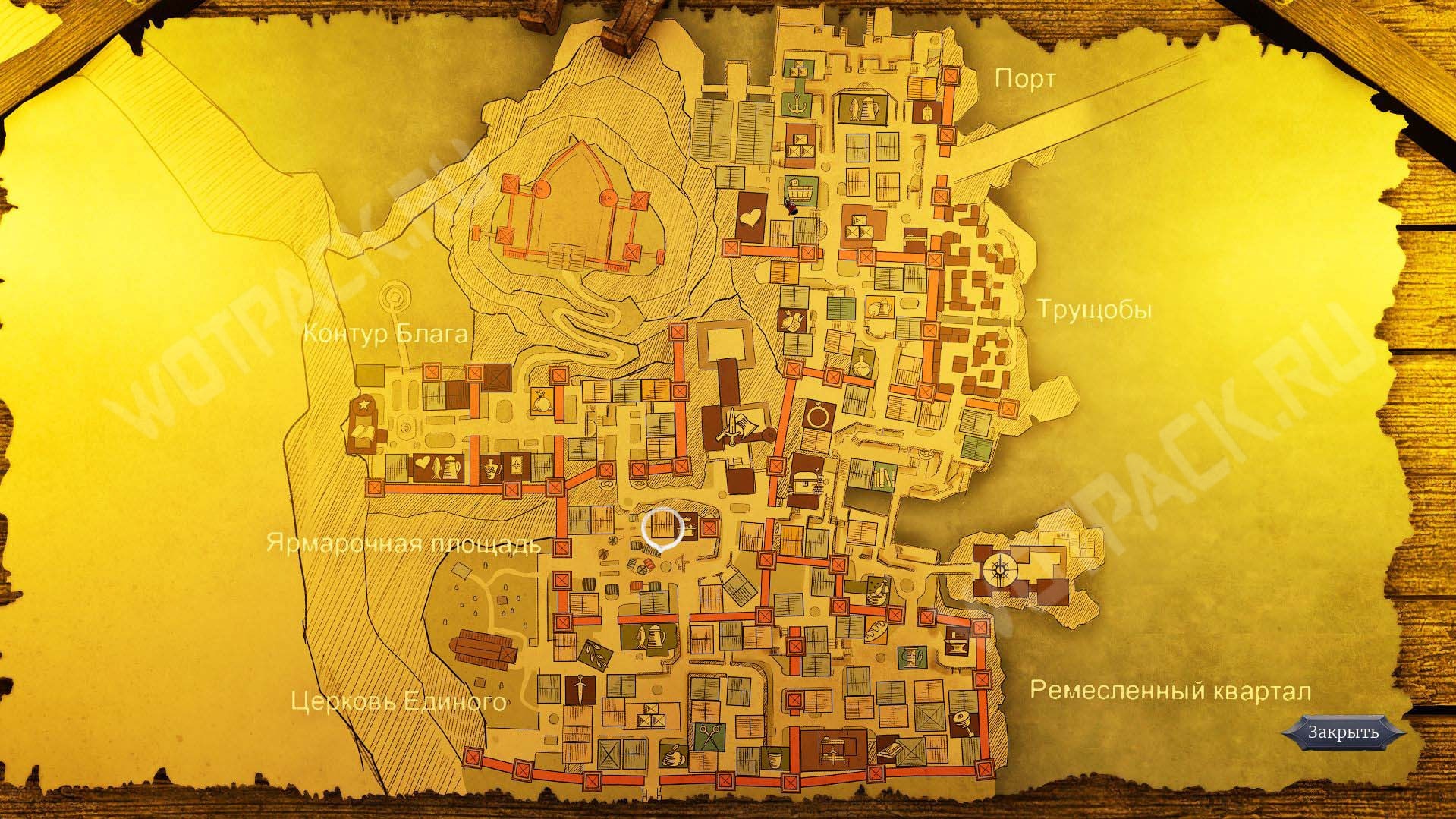 Mapa świata i miasta z gry „Popiół i stal”: wszystkie skarby, postacie ...